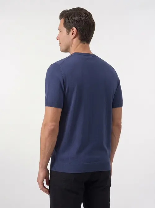GARNET Crewneck T-shirt - Indigo