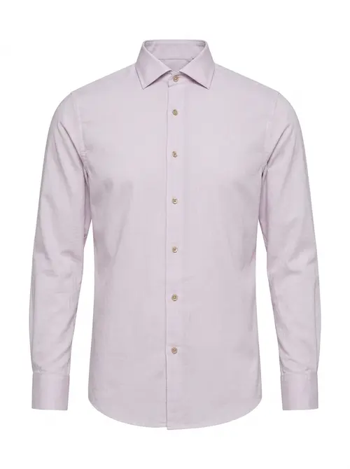 GARNET Slim Fit Cotton Button-down Dress Shirt - Oat
