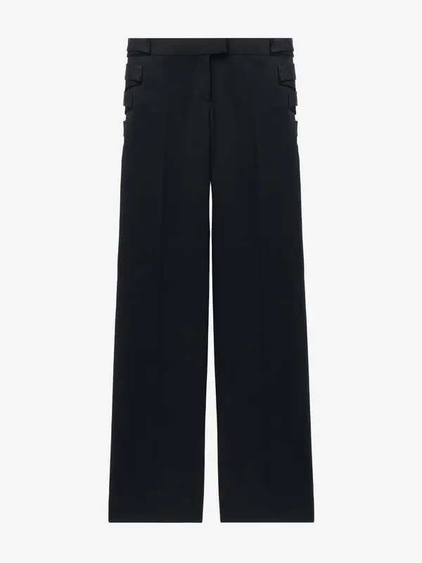 Alexander McQueen Ribbon Frogging Tailored Trousers