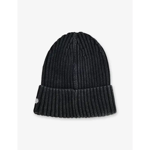 New Era New York Yankees Mlb Washed Ribbed Cotton Knit Beanie Hat