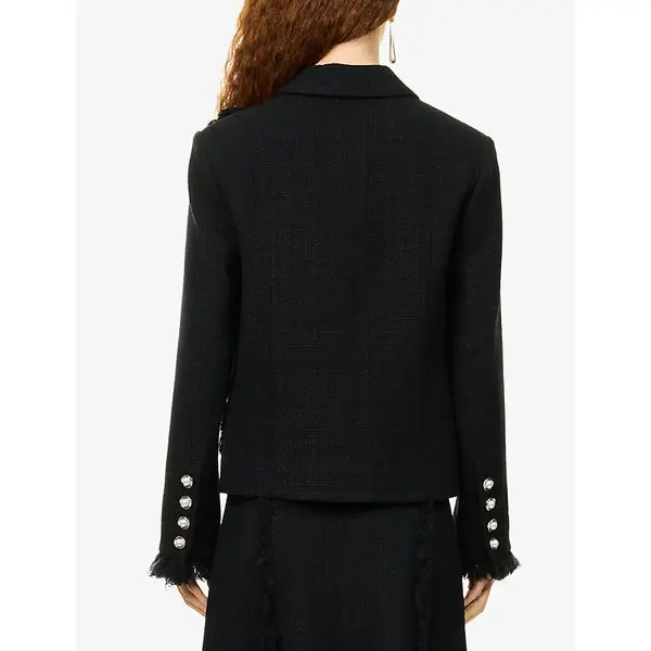 Huishan Zhang Isobel Tailored Cotton-blend Jacket