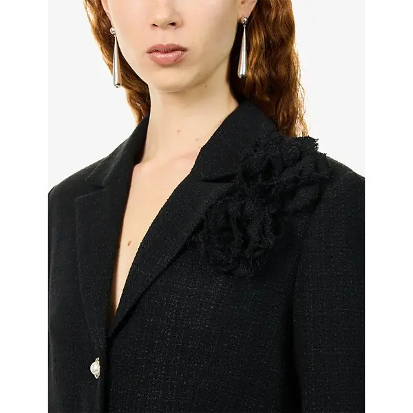 Huishan Zhang Isobel Tailored Cotton-blend Jacket