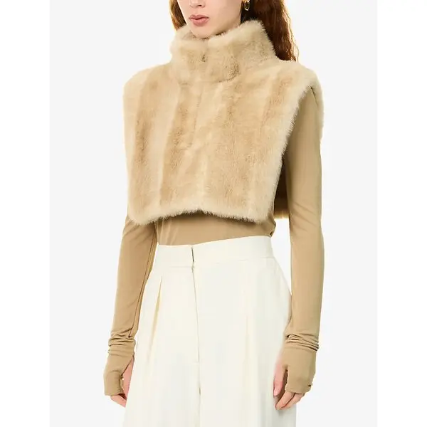 Apparis Jamie Shaved Faux Mink Dickey