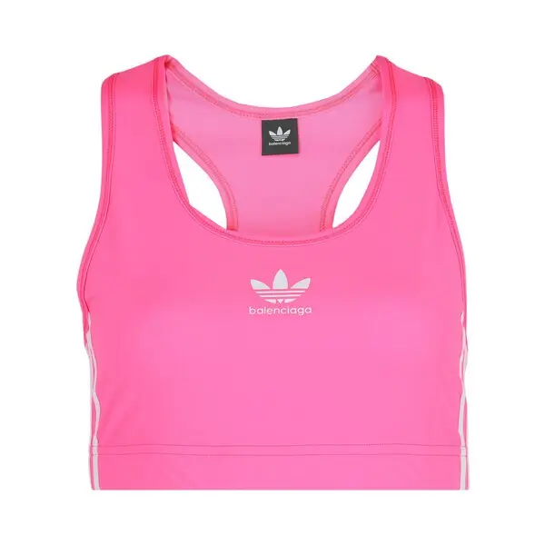 Balenciaga X Adidas Athletic Sports Bra 'neon /white - Pink