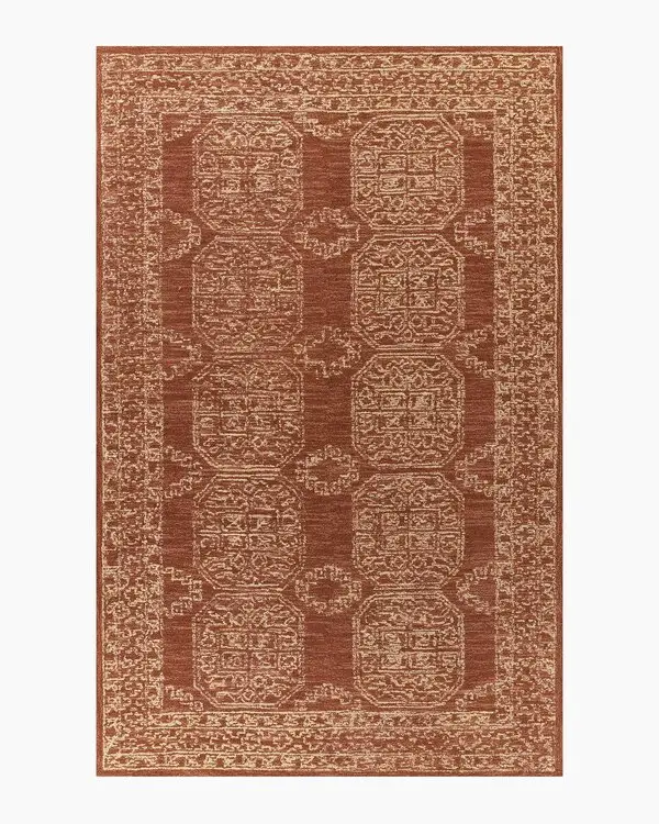 Quince Adair Wool Rug - Rust