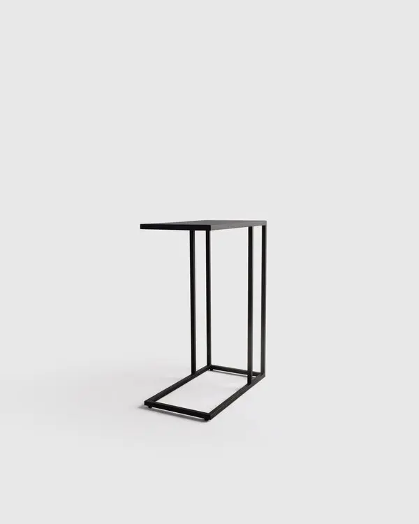 Quince Powder-coated Steel C End Table