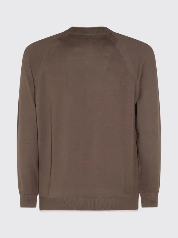Eleventy Pure Wool Long-sleeved Crewneck Sweater With Ribbed Trim