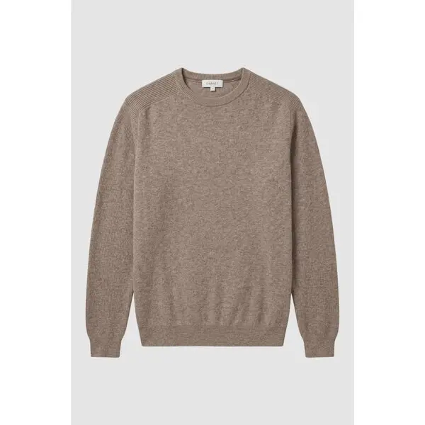 GARNET Regular-fit Lightweight Crewneck Sweater - Coffee