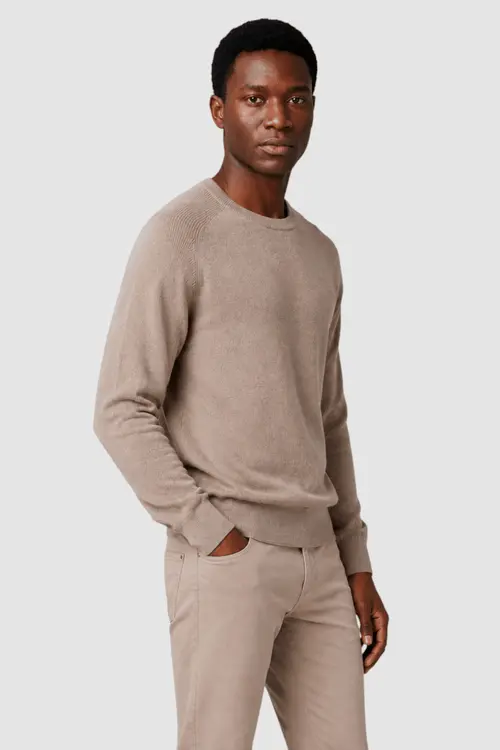 GARNET Regular-fit Lightweight Crewneck Sweater - Coffee