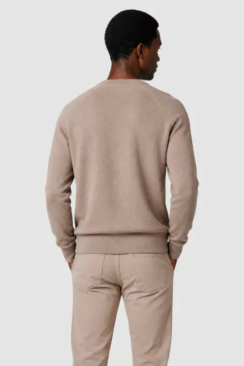 GARNET Regular-fit Lightweight Crewneck Sweater - Coffee