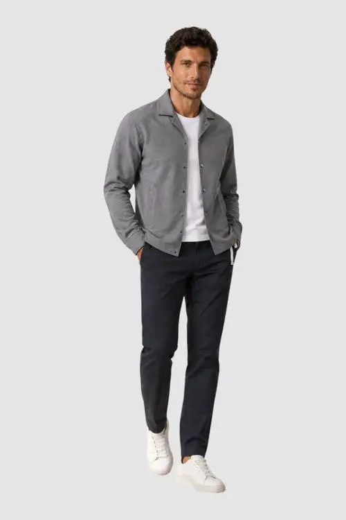 GARNET Regular-fit Knit Bomber Jacket