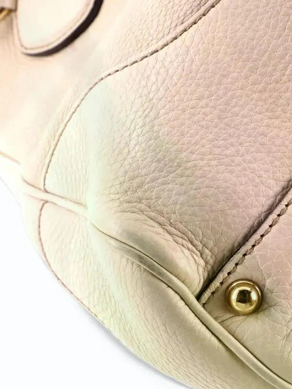 Gucci Diana Bamboo Top Handle Leather Small Tote Bag - Neutrals
