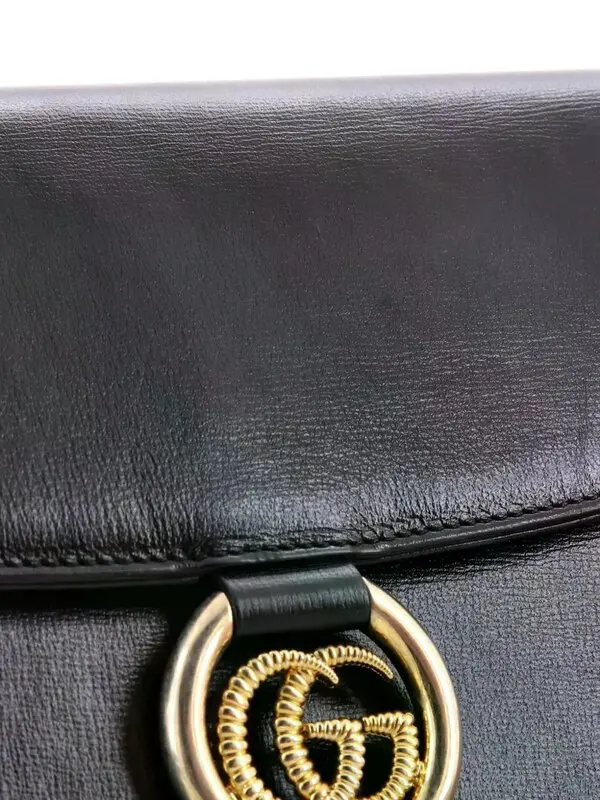 Gucci Gg Ring Shoulder Bag Leather Small Crossbody Bag