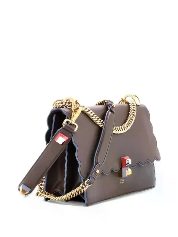 Fendi Kan I Bag Leather Medium Shoulder Bag