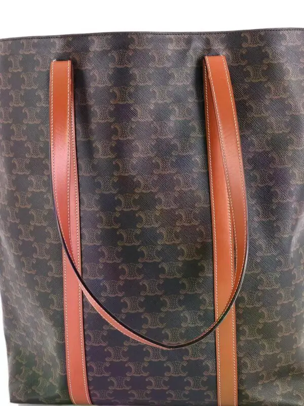 Celine Museum Shopper Tote Triomphe Canvas Tall Shoulder Bag