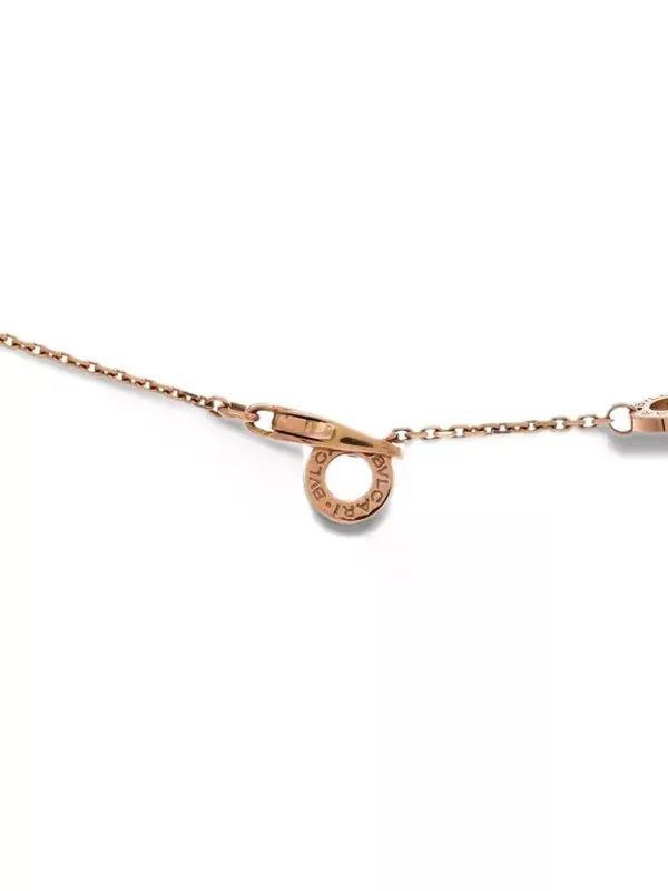 BVLGARI Divas' Dream Pendant 18k Rose Gold With Malachite And Diamonds Large Necklace - Pink