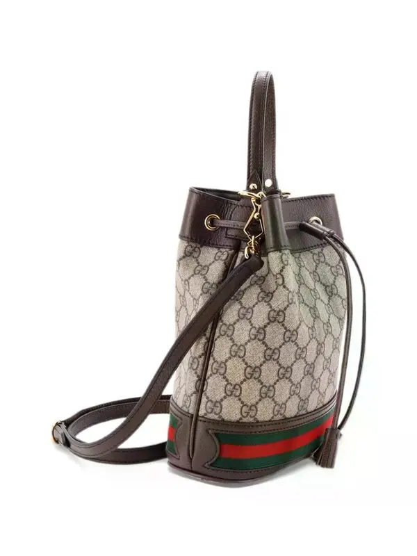 Gucci Ophidia Gg Coated Canvas Small Bucket Bag