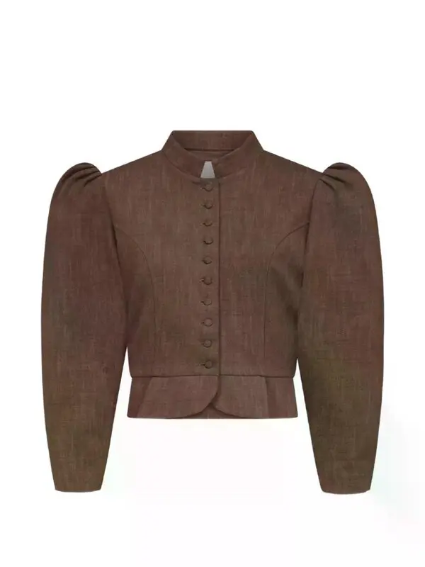 DESTREE Amoako Puff-sleeve Button-up Jacket