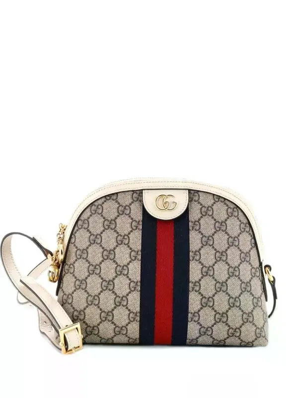 Gucci Ophidia Dome Gg Coated Canvas Small Shoulder Bag