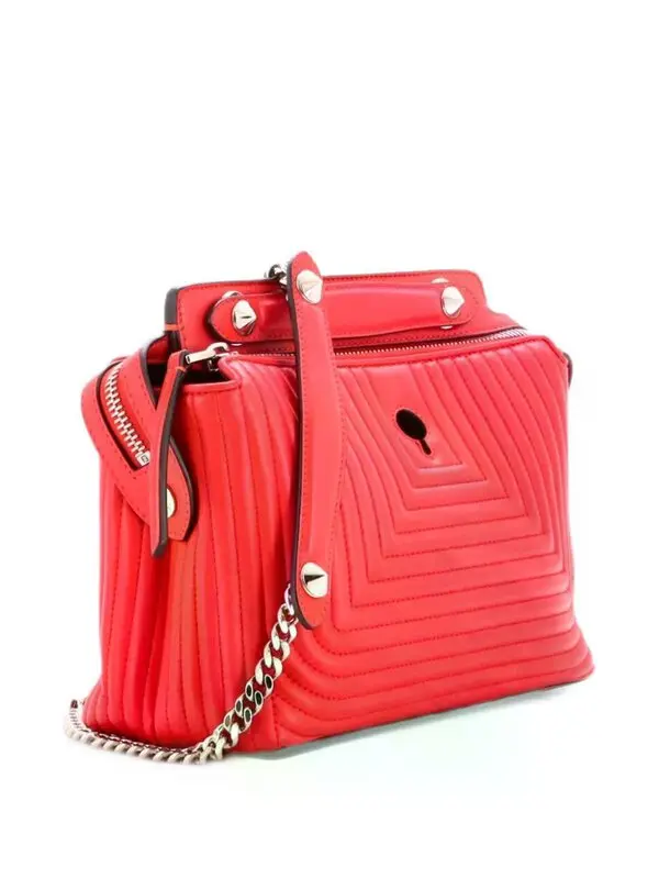 Fendi Dotcom Click Quilted Leather Small Shoulder Bag