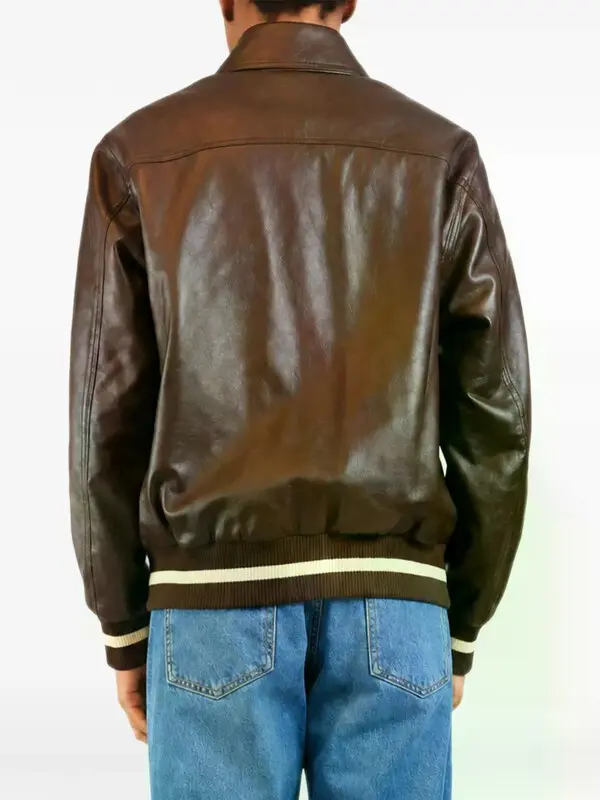 Celine Leather Varsity Jacket