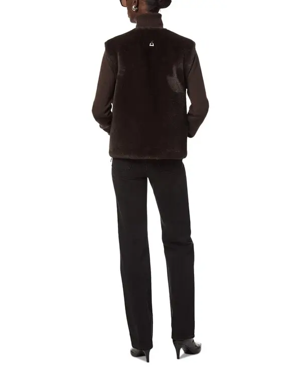 Apparis Lyle Faux Fur Vest - Espresso