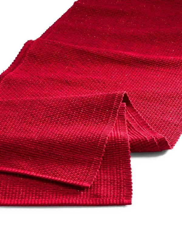 AMAN IMPORTS Metallic Chunky Yarn Table Runner, 16 X 90