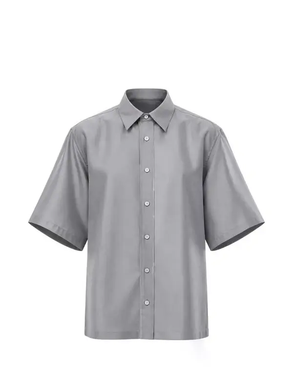 Carven Faux-pearl Embellished Short-sleeve Shirt