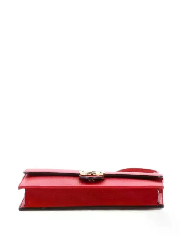 Gucci Interlocking Wallet On Chain Leather Crossbody Bag