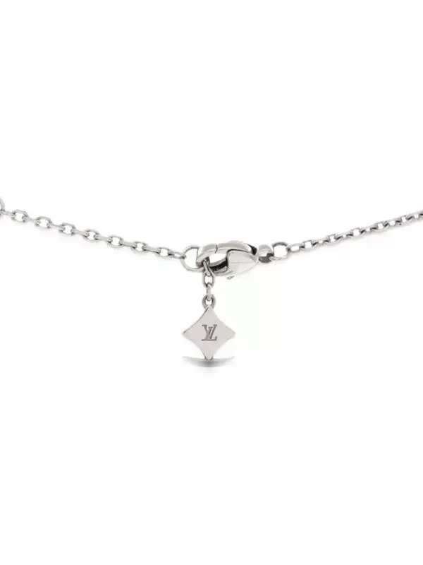LOUIS VUITTON Idylle Blossom 18k White Gold And Diamonds Necklace - Silver