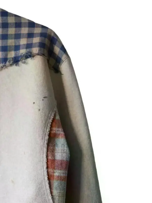 KHOKI Patchwork Check-pattern Sweater