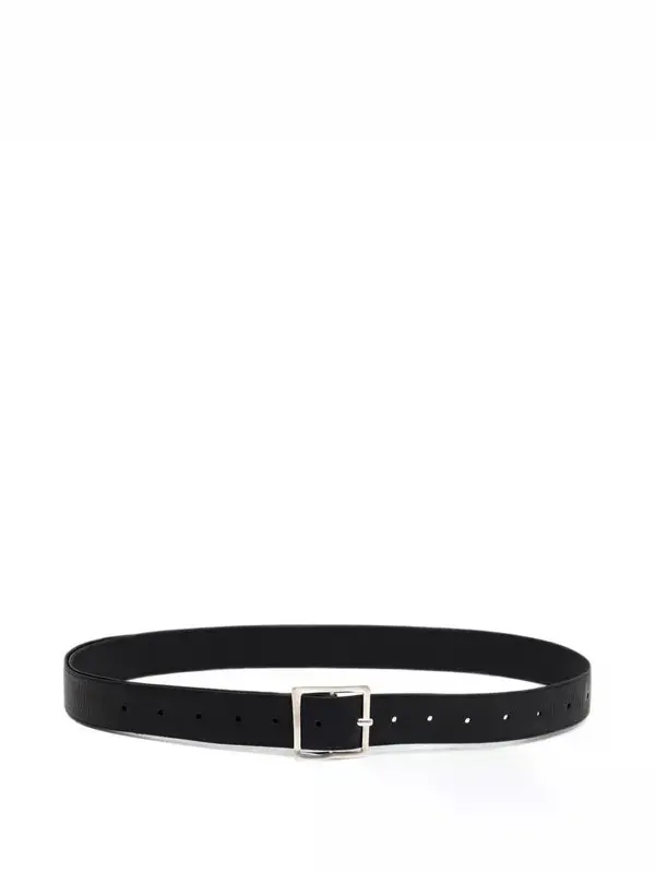 LAUREN MANOOGIAN Buckle-fastening Leather Belt - Black