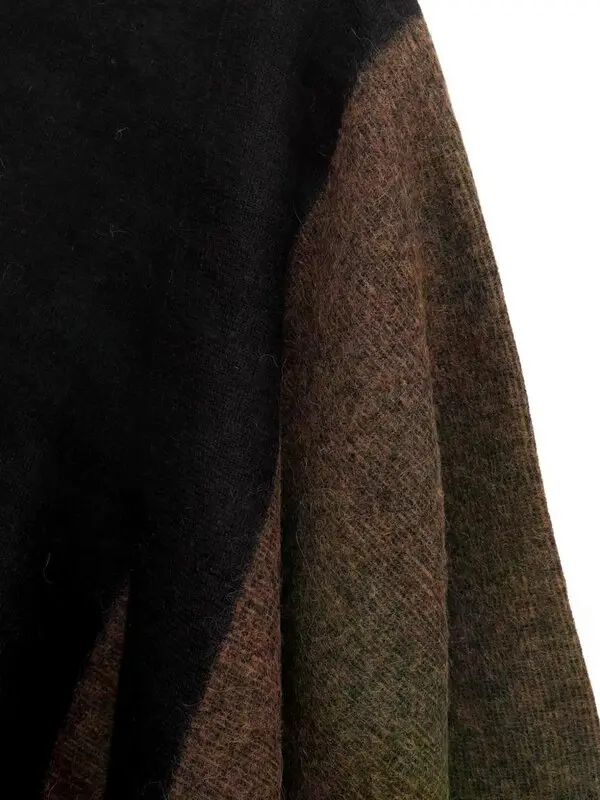 LAUREN MANOOGIAN Colour-block Knitted Cape