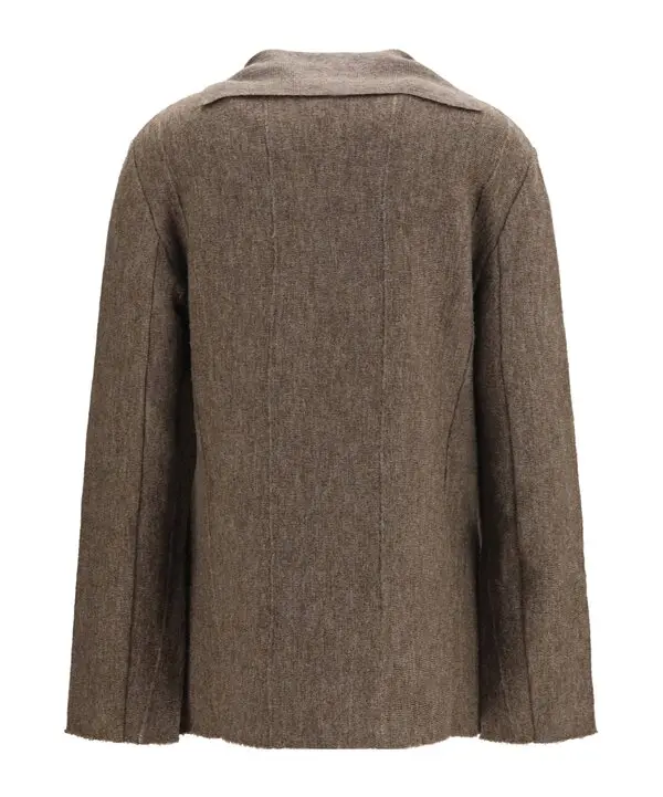 Giorgio Armani Tassel Wool Jersey Blazer