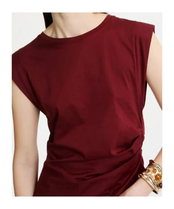 Marella Asymmetric Cotton Jersey Top