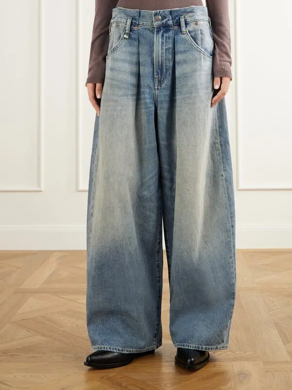 R13 Low-rise Wide-leg Jeans