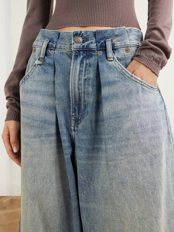 R13 Low-rise Wide-leg Jeans