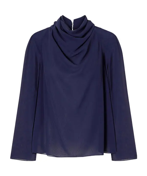 Altuzarra Draped Georgette Blouse