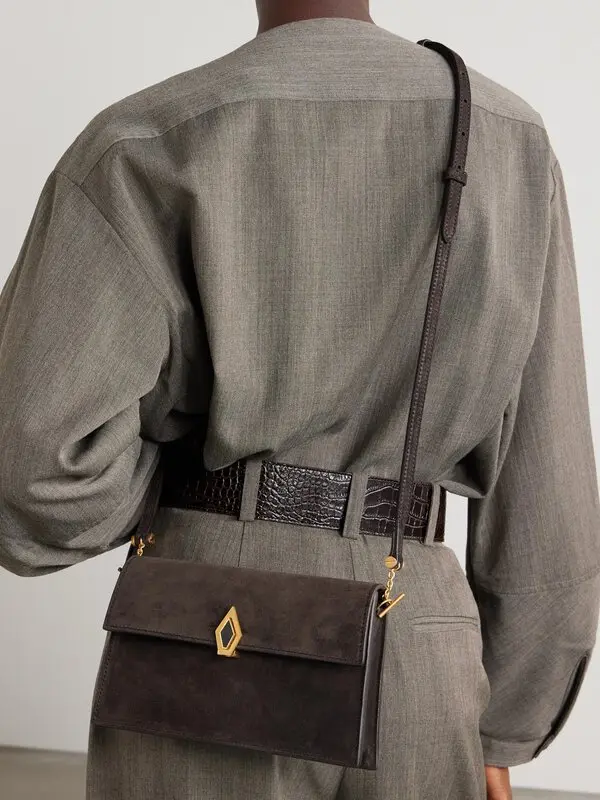 METIER Suede Shoulder Bag