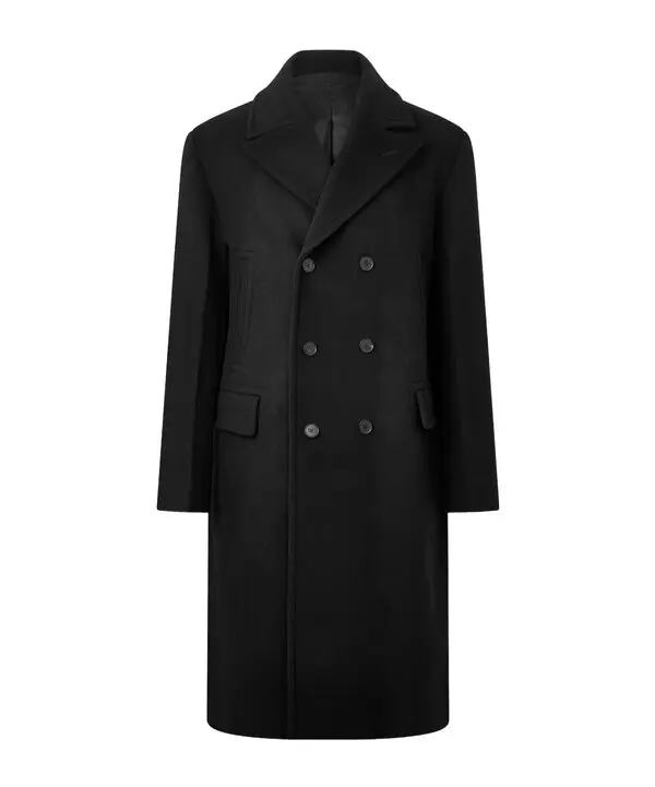 Fendi Long-length Wool Coat With A Peaked Lapel