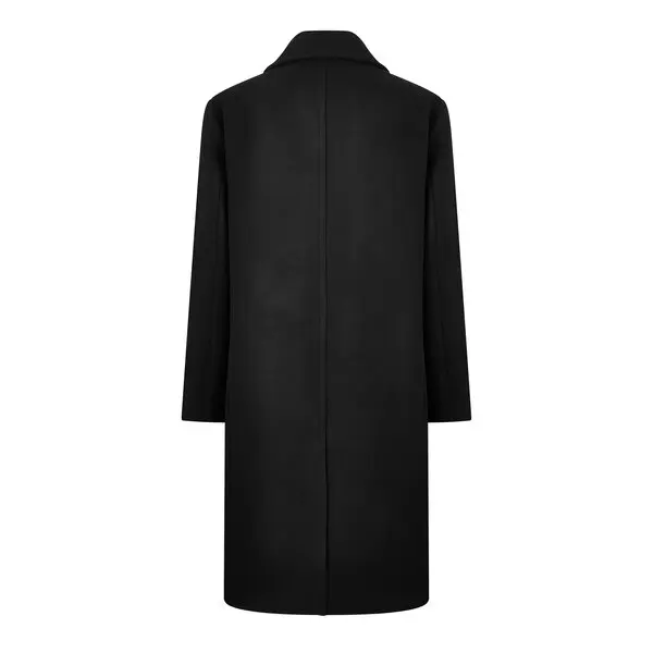 Fendi Long-length Wool Coat With A Peaked Lapel