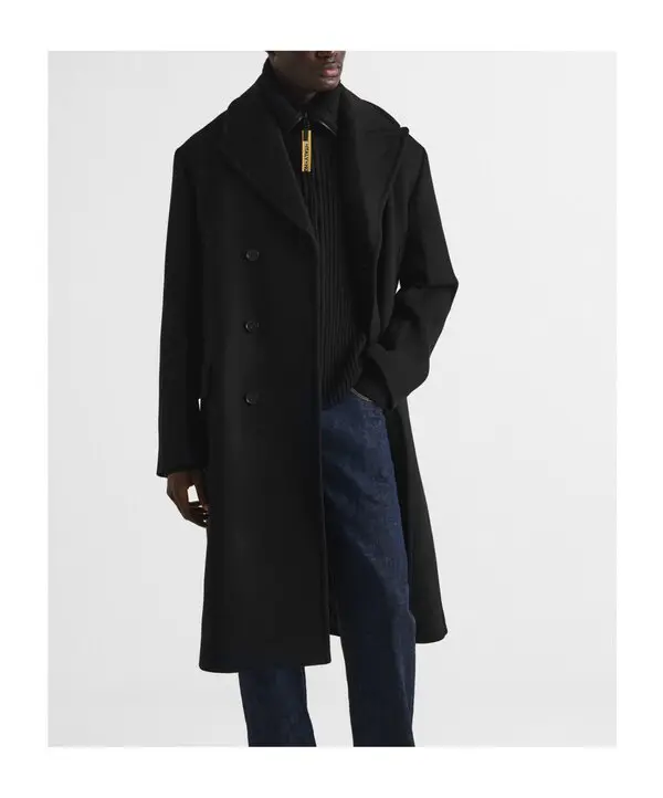 Fendi Long-length Wool Coat With A Peaked Lapel