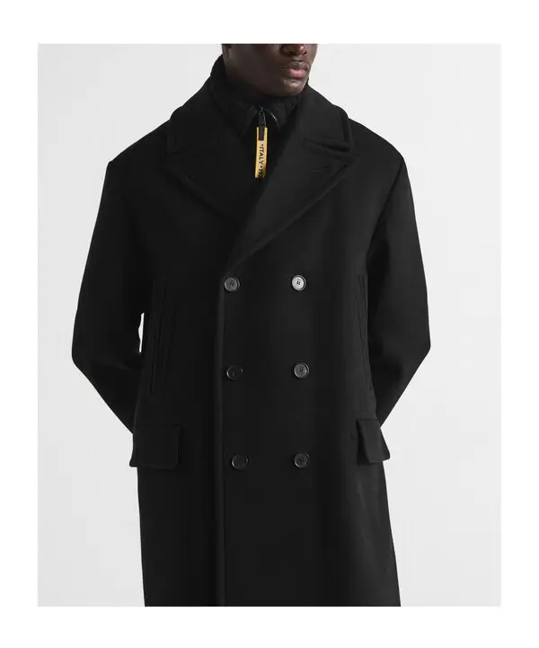 Fendi Long-length Wool Coat With A Peaked Lapel