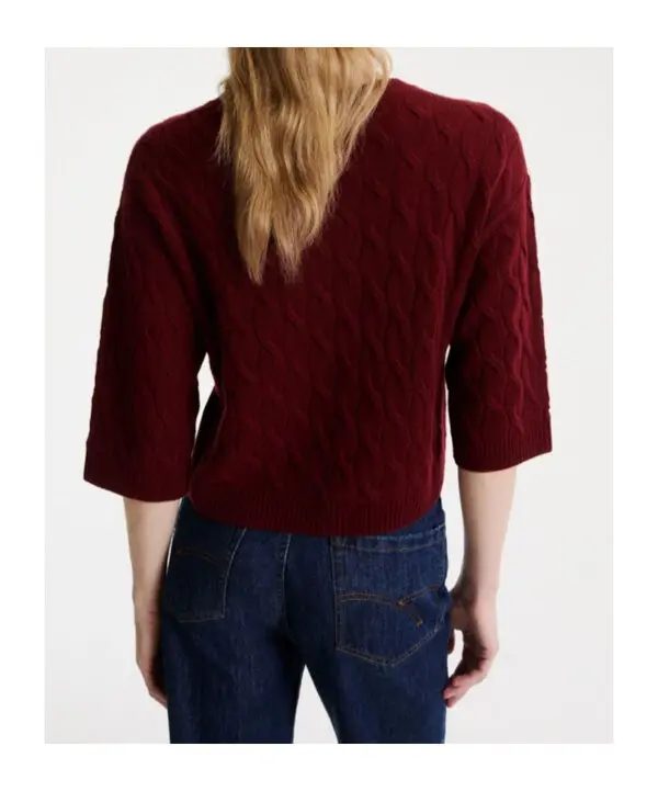 Marella Cable-knit Wool And Cashmere Jumper