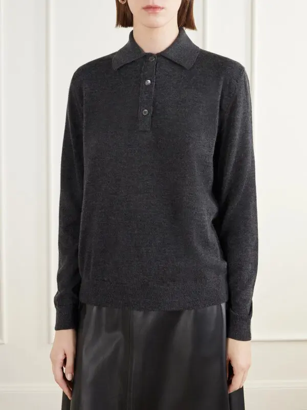Giuliva Heritage Cashmere Polo Sweater