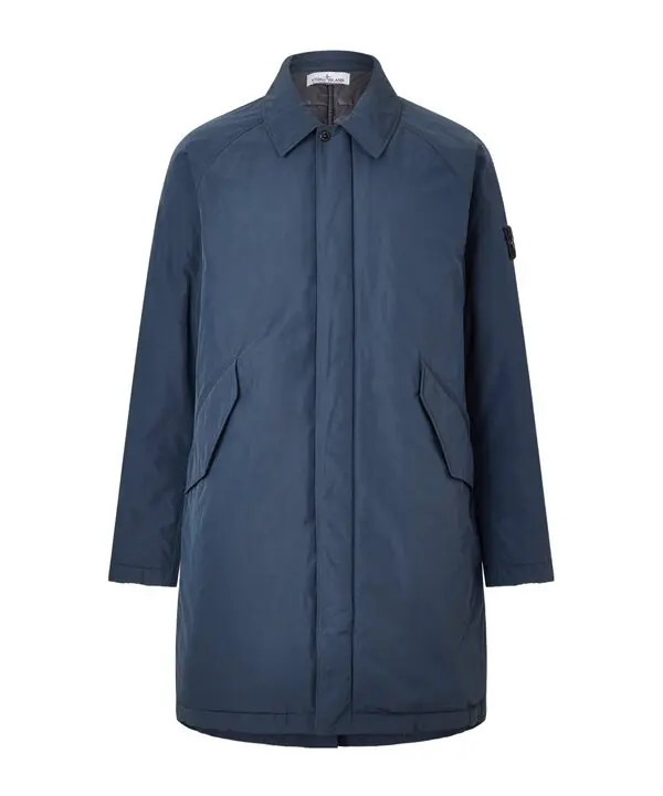 Stone Island Lightweight Trench Coat For Light Rain