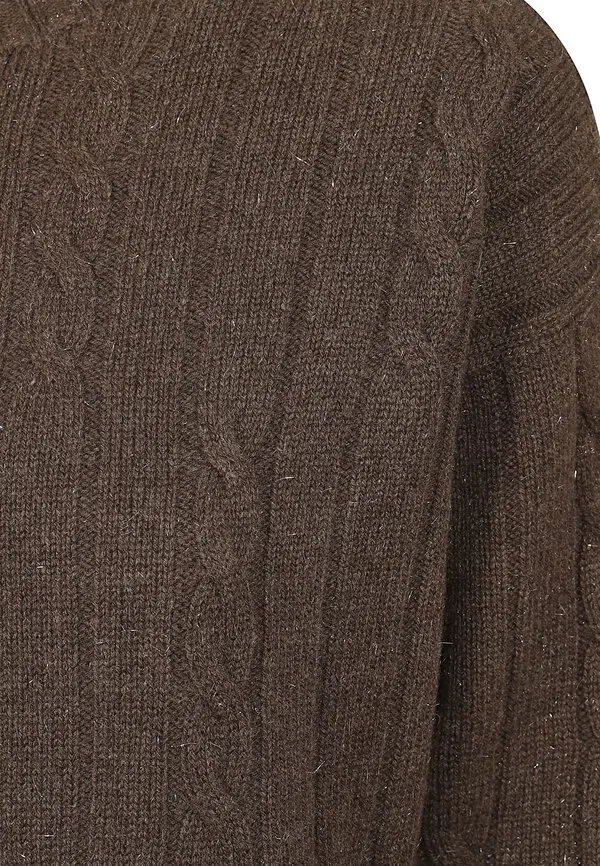 Peserico Cable-knit Long Knitted Dress