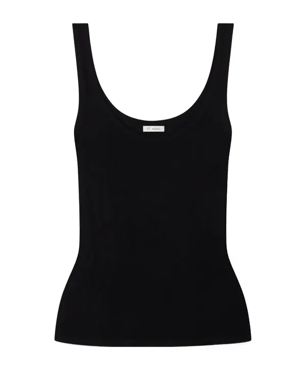 ST. AGNI Ribbed Merino Wool Tank