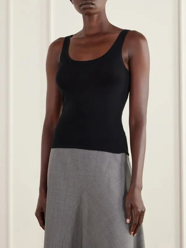 ST. AGNI Ribbed Merino Wool Tank