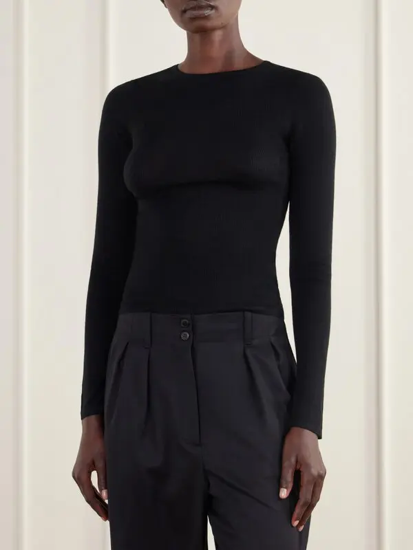 ST. AGNI Ribbed Merino Wool Sweater